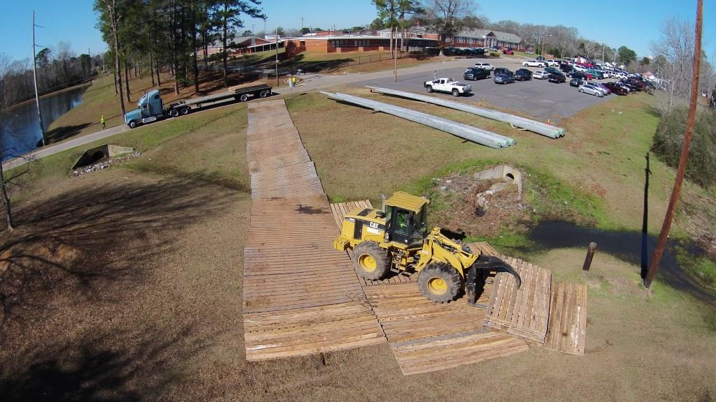 8 Inch Timber Pipeline Mats for Sale| Temporary Road Mats